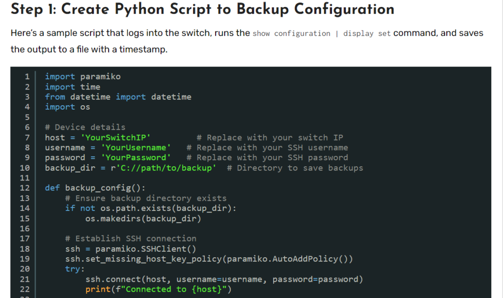 Automate your Network Backup using Python - Building THE IT GUY